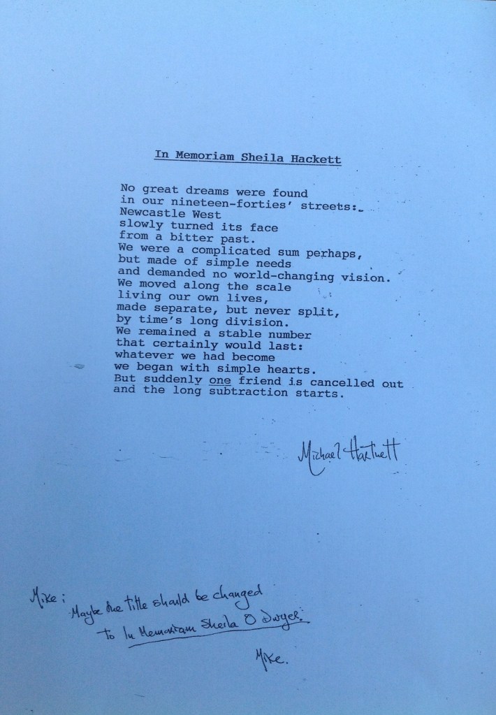 In Memoriam Sheila Hackett – Reviews Rants and Rambles